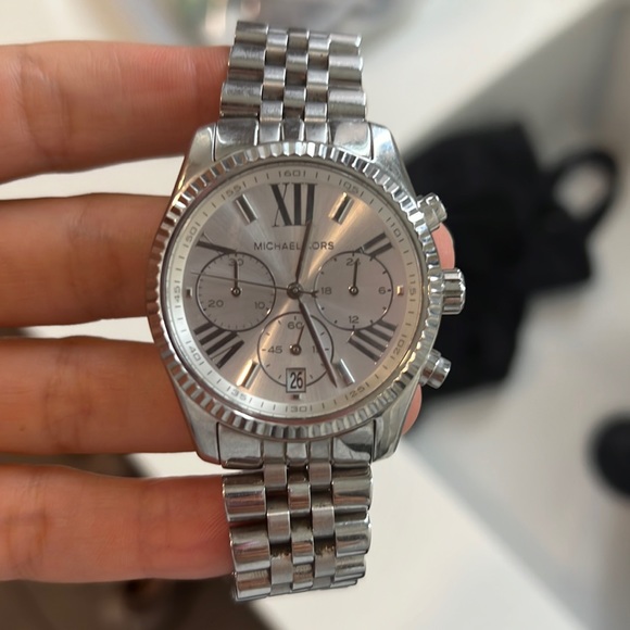 Michael Kors | Accessories | Michael Kors Lexington Silver Watch | Poshmark